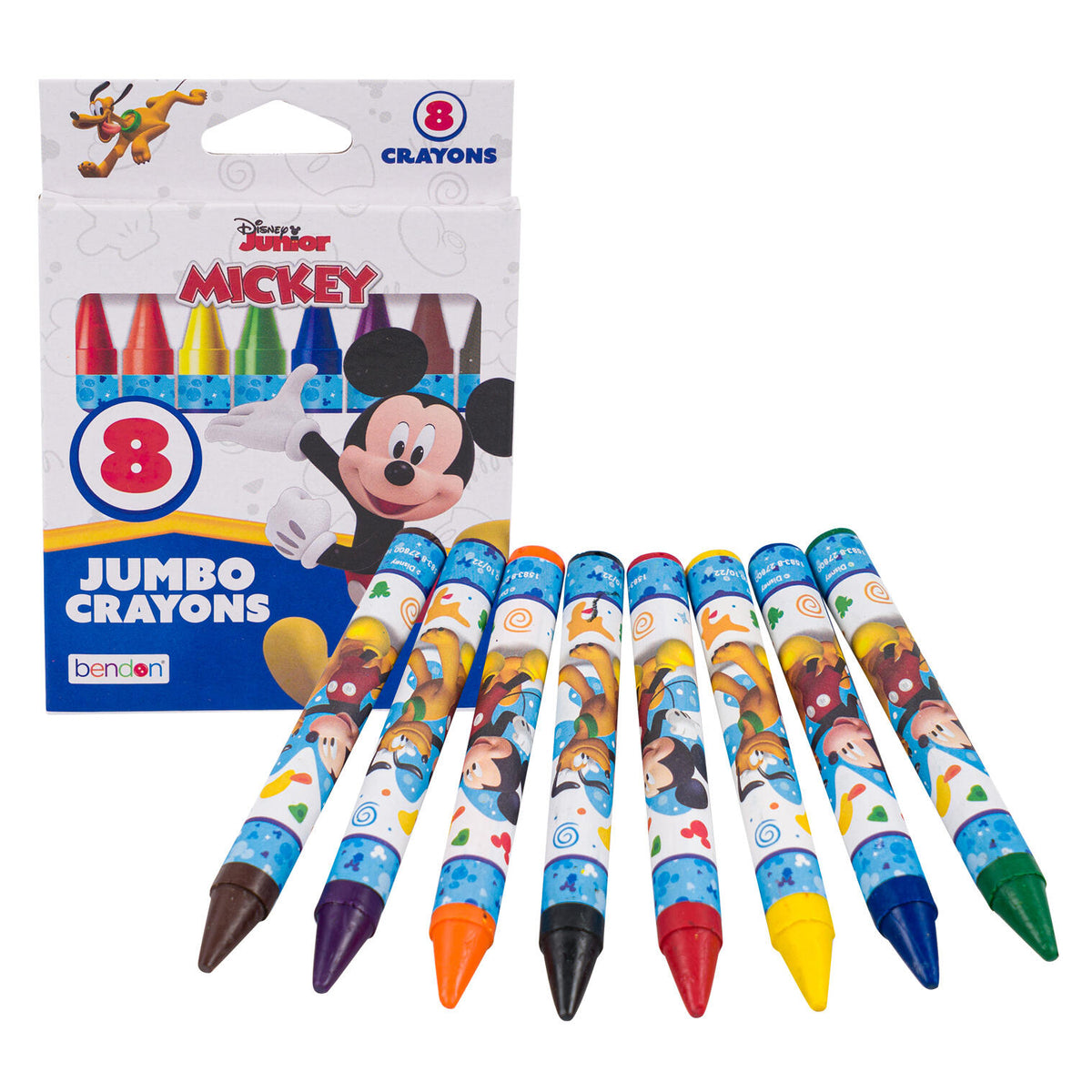 Mickey Mouse 8ct Jumbo Crayons| Odin & Salem